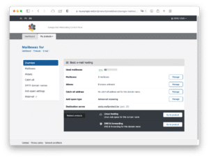 controlpanel-mailboxen-overview | Euregio.Net AG